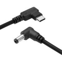 China Alvin's Cables Right Angle USB-C Type-C PD to DC Power Cable PD Charging Cable for Blackmagic Video Assist Monitor 30CM/11.8 inches for sale