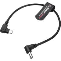 China Alvin's Cables Right Angle USB-C Type-C PD to DC Power Cable PD Charging Cable for Blackmagic Video Assist Monitor 30CM/11.8 inches for sale