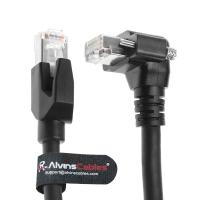China Alvin's Vertical Screw Lock CAT6a GigE Cable for Industrial Cameras for sale