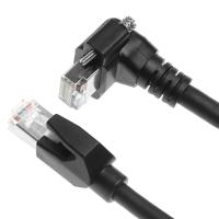 China Alvin's Vertical Screw Lock CAT6a GigE Cable for Industrial Cameras for sale