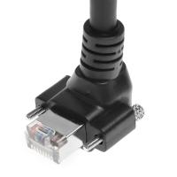 China Alvin's CAT6a Vertical Screw Lock GigE Cable for Industrial Cameras for sale
