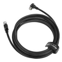 China Alvin's Vertical Screw Lock CAT6a GigE Cable for Industrial Cameras for sale