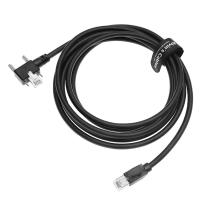 China Alvin's Cables CAT6a GigE Vision Cable Shielded High Flex 49.2ft Left Angle for sale