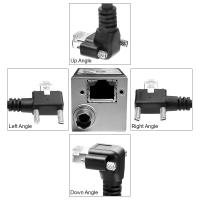 China Alvin's CAT6a GigE Vision Cable Shielded Right Angle 10m 32.8ft for sale