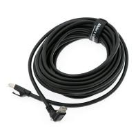 China Alvin's Cables CAT6a GigE Vision Cable 10m Shielded Screw Lock Up Angle RJ45 for sale