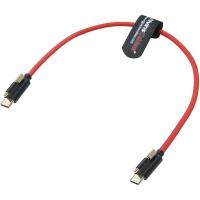 China Alvin's Locking USB C Cable for Blackmagic Pyxis URSA 10Gbps 12in Red for sale
