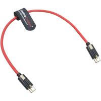 China Alvin's Locking USB C Cable for Blackmagic Pyxis URSA 10Gbps 12in Red for sale