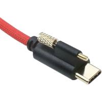China Alvin's Red Locking USB C Cable for Blackmagic 6K 12K 20in 10Gbps for sale