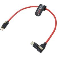 China Alvin's Locking USB C Cable for Blackmagic 4K G2 Pyxis 10Gbps 12in Red for sale