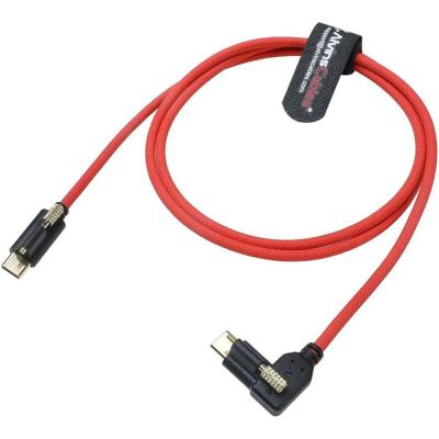 China Alvin's Red Locking USB C Cable for Blackmagic 4K G2 3.3ft 10Gbps for sale
