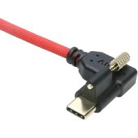 China Alvin's Red Locking USB C Cable for Blackmagic 4K G2 12in 10Gbps for sale