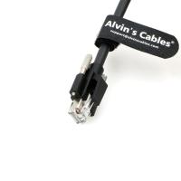 China Alvin's CAT6a GigE Vision Cable 16.4ft Shielded Screw Lock RJ45 for sale