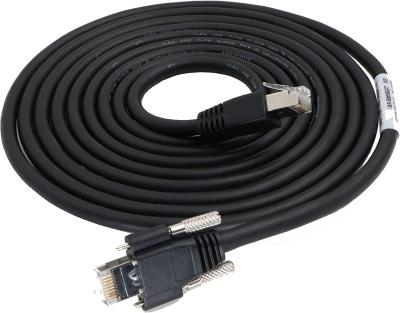 China Alvin's 32.8ft CAT6a GigE Vision Cable Shielded Screw Lock RJ45 for sale
