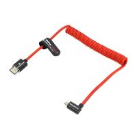 China Alvin's 8K Right Angle Micro HDMI Cable Coiled 48Gbps for sale