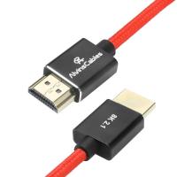 China Alvin's 8K Right Angle Micro HDMI Cable Coiled 48Gbps for sale