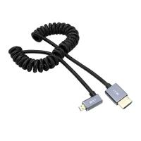 China Alvin's 8K Left Angle Micro HDMI Cable Coiled 48Gbps for sale