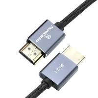 China Alvin's 8K Left Angle Micro HDMI Cable Coiled 48Gbps for sale