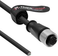 China Alvin's M12 A Code 17 Pin I O Cable 16.4ft HikRobot Cognex for sale