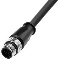 China Alvin's M12 A Code 17 Pin Male to Open Cable 8m CAN PROFINET Servo Motor for sale