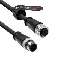China Alvin's M12 A Code 17 Pin M F Cable 10m for Cognex HikRobot PROFINET for sale