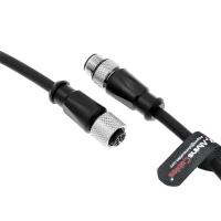China Alvin's M12 A-Code 5-Pin Shielded Cable - Industrial Automation, 10M for sale