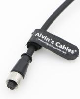 China Alvin's M12 12-Pin Female to Open End Cable for Cognex Camera & Automation, 2M for sale