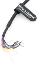 China Alvin's M12 12-Pin Female to Open End Cable for Cognex Camera & Automation, 8M for sale