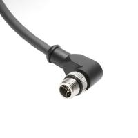 China Alvin's M12 X-Code 8Pin Male to RJ45 Cat6a Cable, 1m, Right Angle for Cognex/Keyence for sale