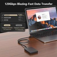 China Alvin's 1ft Thunderbolt 5 Cable: 120Gbps, 240W PD, 16K Display for sale