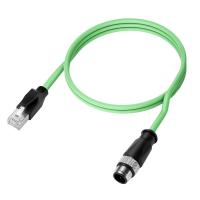 China Alvin's Cables Industrial M12 D-Code to RJ45 Ethernet Cable (15m/49.2ft) for sale
