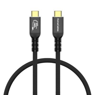 China Alvin's 3ft USB4 Cable: 40Gbps/240W/8K, Thunderbolt 4 Certified for sale