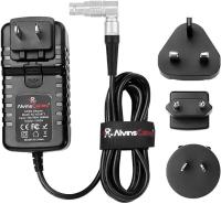 China Alvin's RED DSMC3 Rotatable 6-Pin AC Adapter 12V 3A w/ Global Plugs for sale