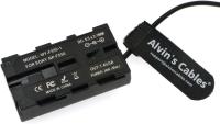China Alvin's USB-C PD to NP-F550 Dummy Battery Coiled Cable for Sony/Atomos for sale