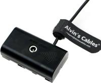 China Alvin's Atomos/SmallHD NP-F550 Dummy Battery to DC Right Angle Power Cable for sale