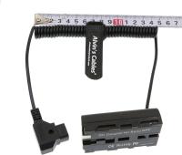 China Alvin's D-Tap to NP-F970 Coiled Power Cable for Sony/Atomos for sale