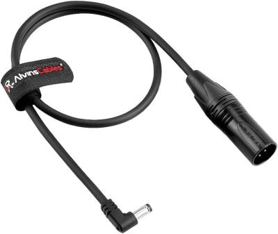 China Alvin's XLR 4-Pin to 5.5x2.1mm DC Right Angle Power Cable for Canon C70, BMD, Atomos for sale