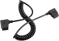 China Alvin's Cables D-tap Female to D-tap Female Power Extension Coiled Cable for V-Mount Gold Mount Battery for sale
