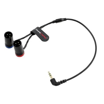 China Alvin's Cables RØDE Wireless GO II/MixPre 3.5mm TRS to Dual XLR M Unbalanced Breakout Cable 45cm for sale