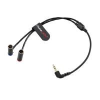 China Alvin's Cables RØDE GO II/Canon C70 3.5mm TRS to Dual TA3M Mini XLR Breakout Cable 45cm for sale