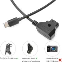 China Alvin's Cables Dtap to Right Angle USB-C Power Cable for DJI Focus Pro Motor, Ultra Soft D-tap to Type-C Enhanced Power for Tilta Nucleus Nano II Wireless Lens Control Motor for sale