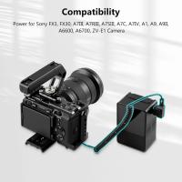 China Alvin's Cables NP FZ100 Dummy Battery to D tap Coiled Power Cable for Sony A7III A7RIII A7SIII A7C A7IV A9 FX3 Camera for sale