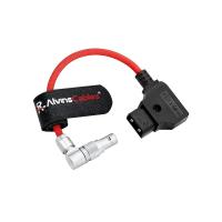 China Alvin's Cables D-tap to Rotatable Right Angle 0B 2 Pin Male for Blackmagic Pyxis 12K| SmallRig, Braided Ultra-Soft Red Cable, 15cm|6inches for sale