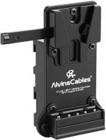 China Alvin's Cables NP-F Dummy Battery to V-Lock V-Mount Battery Plate for Sony NP-F970 F770 F550 for Atomos Shinobi Shogun Ninja V, for Hollyland Mars Transmission, SmallHD 702, LED Lights-Black for sale