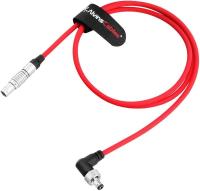 China Alvin's Cables 2 Pin to Locking DC Right Angle Power Cable for Atomos Ninja V, Blackmagic Video Assist, SmallHD 702 Monitor, Ultra-Soft Red, 90cm| 3ft for sale