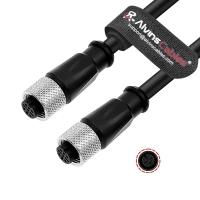 China Alvin's Cables M12 A-Code 3 Pin Female to 3 Pin Female Sensor Actuator Cable for Industrial Sensors, Actuators, I/O Modules, High Flex 1m| 3.3ft for sale