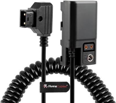 China Alvin's Cables D-tap to NP-F Dummy Battery Power Cable Coiled for Atomos Ninja| SmallHD| Feelworld Monitor, with DC D-tap Port, for Sony NP-F550| F570| F770| F970 for sale