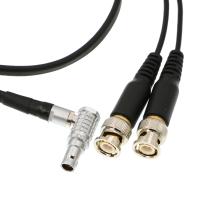 China Sound Devices BNC Timecode Cable Right Angle 5 Pin Male To BNC TIME CODE Input Output for sale