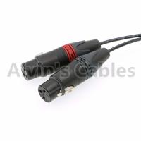 China Durable Audio Video Cable 5 Pin To Two XLR 3 Pin Female Audio Input Custom Length for sale