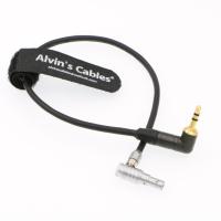 China 10 Inches Camera Audio Cable 5 Pin Right Angle Male To Right Angle 3.5mm TRS for sale
