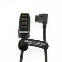 China Alvin's Cables D Tap Male to 4 Port Dtap Female Splitter Power Cable for ARRI RED Cameras TILTA Steadicam IDX Battery for sale